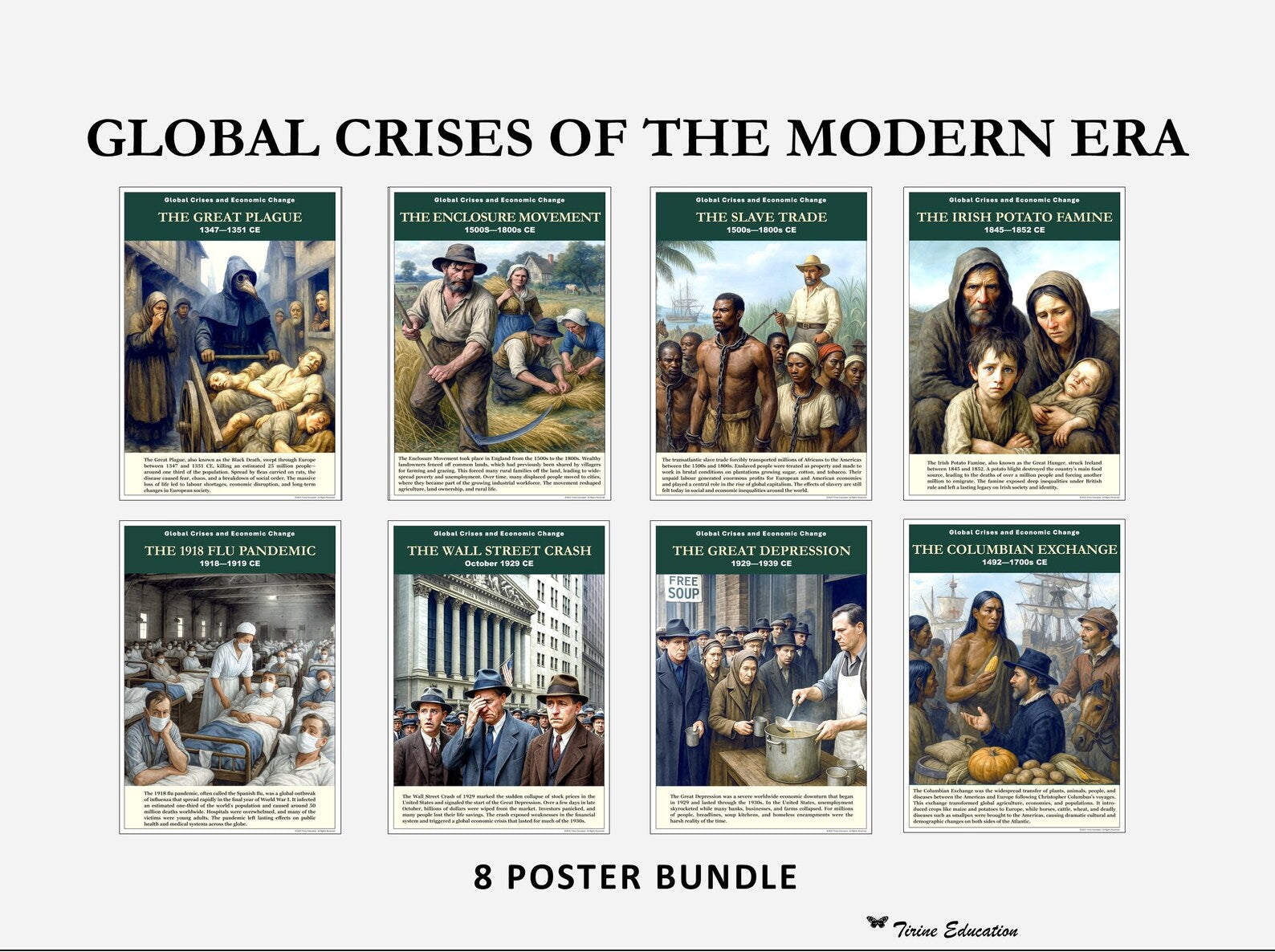 Global Crises History Posters - 8 poster set – Southern Cross Educational