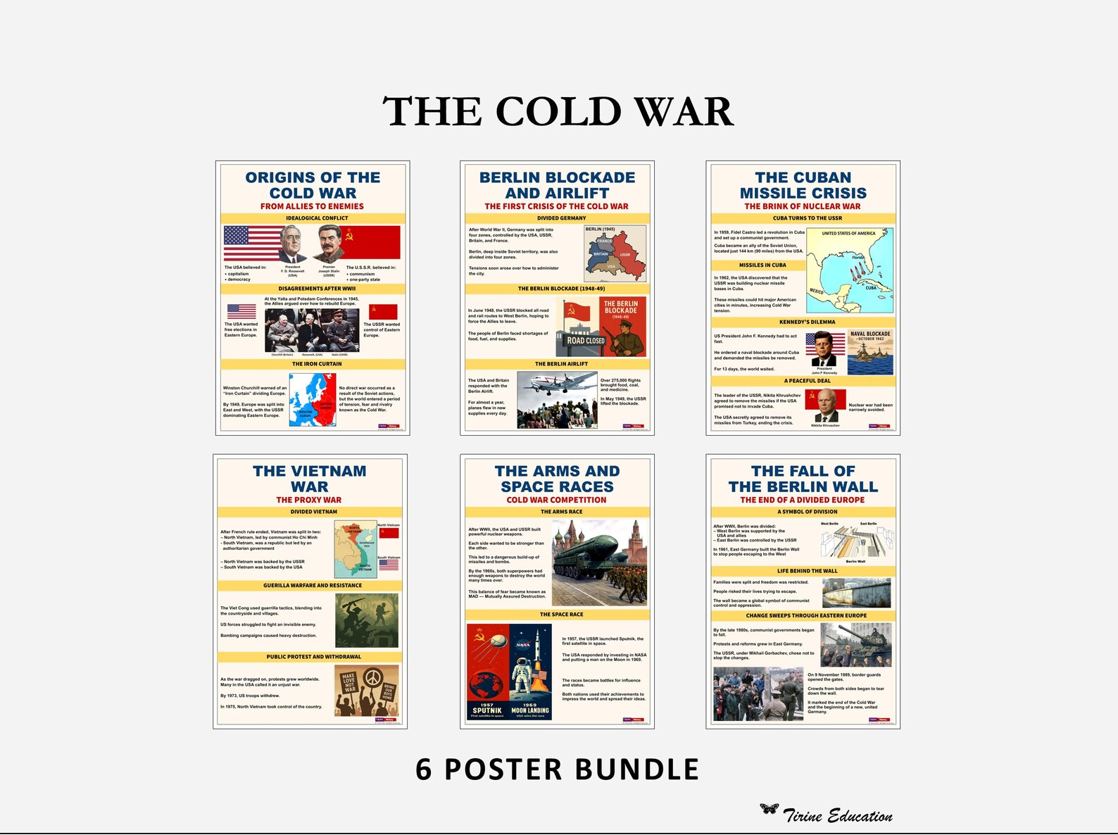 The Cold War 1945-1990 - 8 poster set – Southern Cross Educational