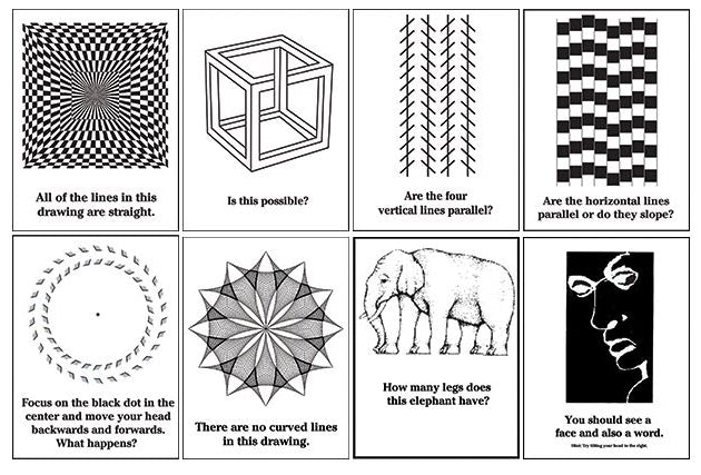 Classic Optical Illusions C - Set of 8 posters – Southern Cross Educational